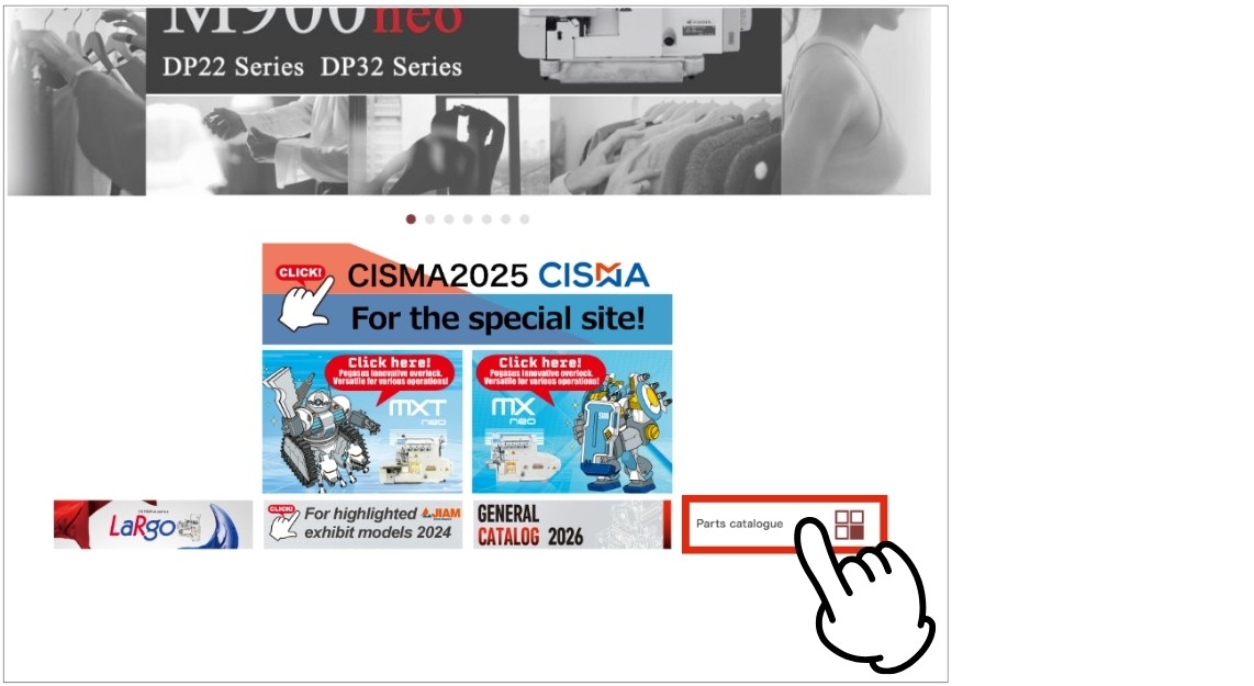 【NEW】3D Sewing machine parts catalog | PEGASUS CO.,LTD.
